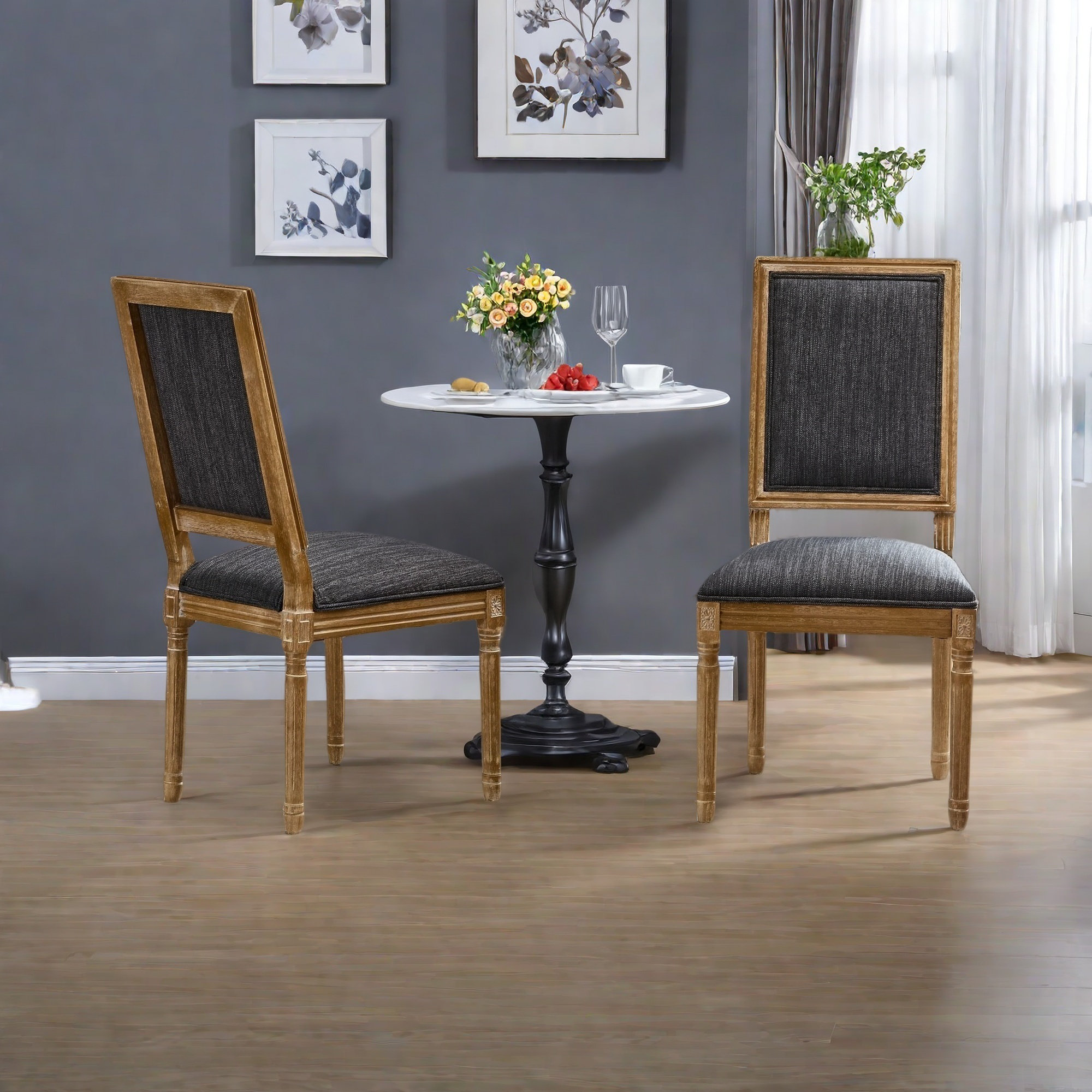 Ophelia & Co. [Set Of 2] French Country Dining Chairs - Elegant Cane ...